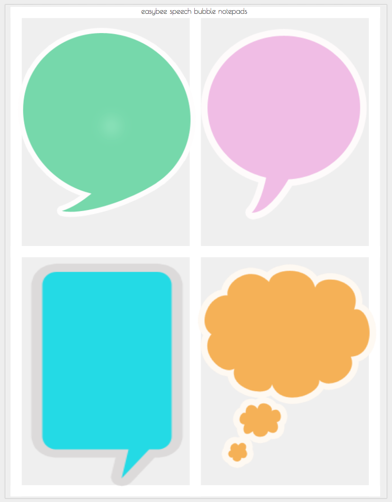 Thought Bubble Template Printable